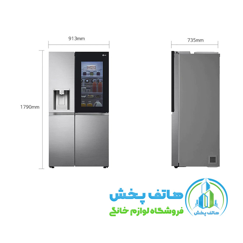 مشخصات ، قیمت و خریدیخچال فریزر ساید بای ساید ال جی مدل LG GR-X267CSHS | فروشگاه هاتف پخش